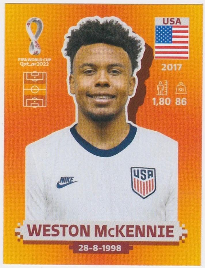 Weston McKennie #USA13 Prices | 2022 Panini World Cup Qatar ...