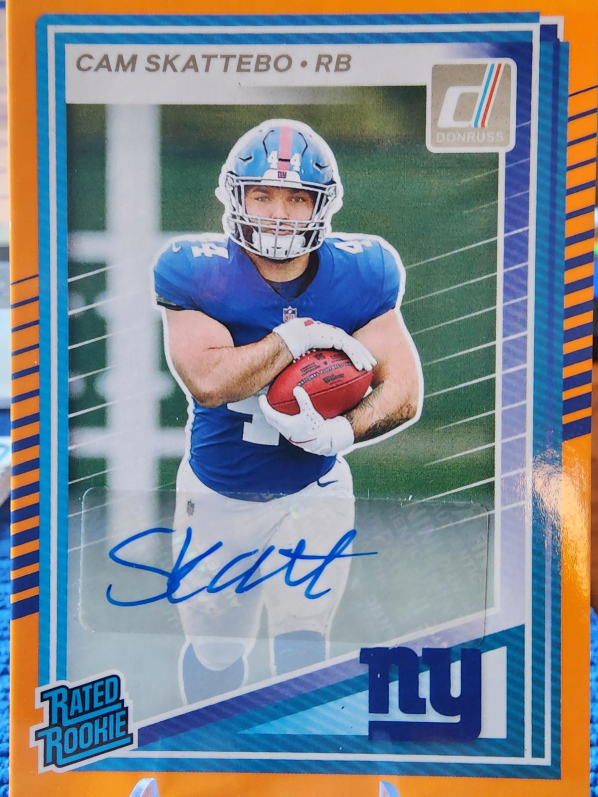 Cam Skattebo [Orange Autograph] #302 Prices [Rookie] | 2025 Panini ...