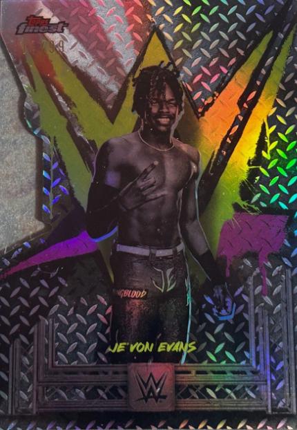 Je'Von Evans [Die-Cut Refractor] #15 Prices | 2025 Topps Finest WWE ...