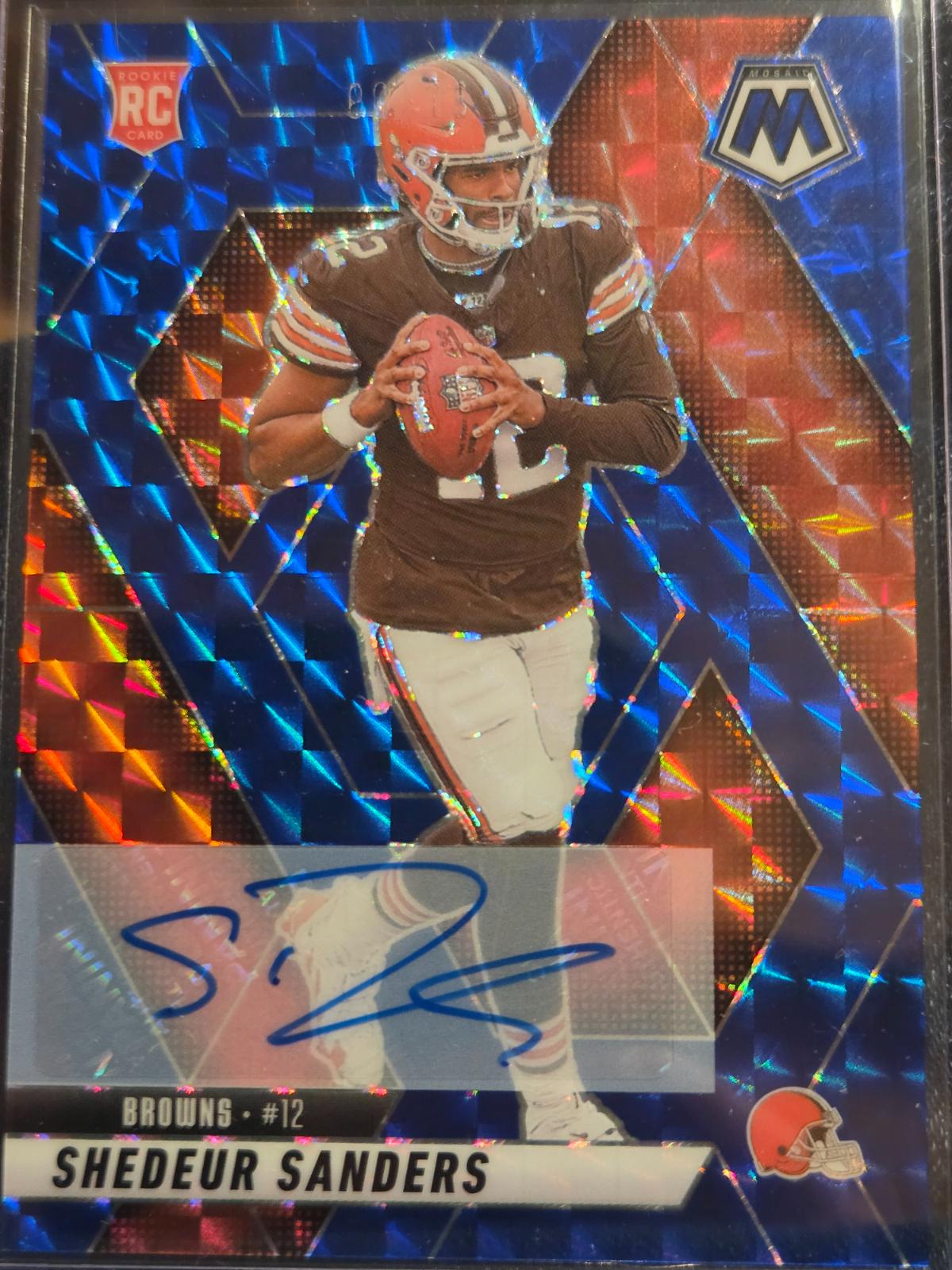 Shedeur Sanders [Blue] #302 Prices | 2025 Panini Mosaic Rookie ...