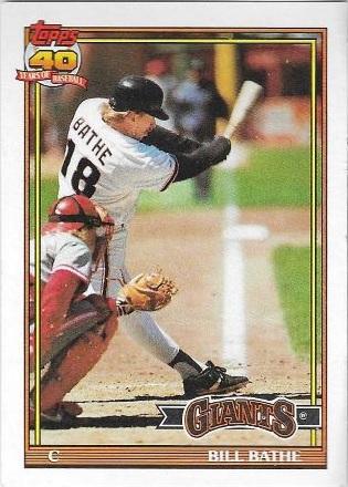 Bill Bathe #679 Prices | 1991 Topps | Baseball Cards