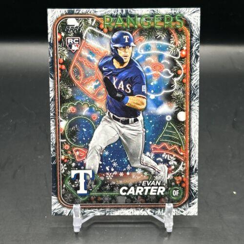Evan Carter [Holiday Tree] #H141 Prices | 2024 Topps Holiday | Baseball ...