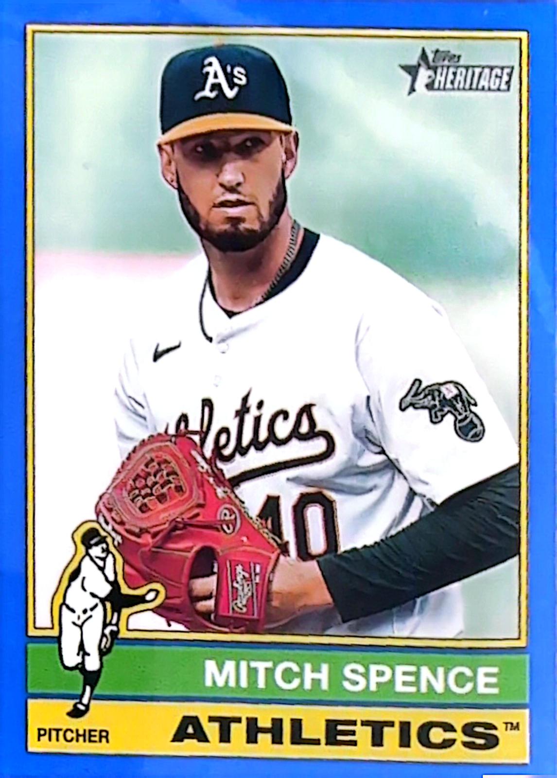 Mitch Spence [Dark Blue Border] #373 Prices | 2025 Topps Heritage ...