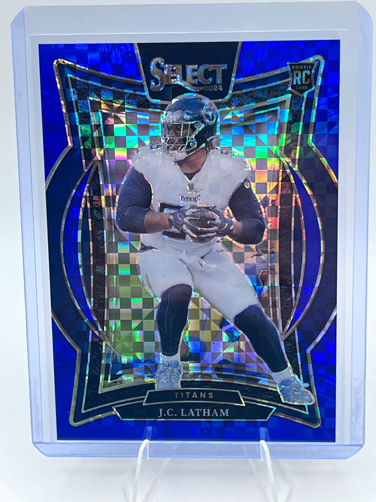 J.C. Latham [Blue Prizm] #11 Prices [Rookie] | 2024 Panini Select ...