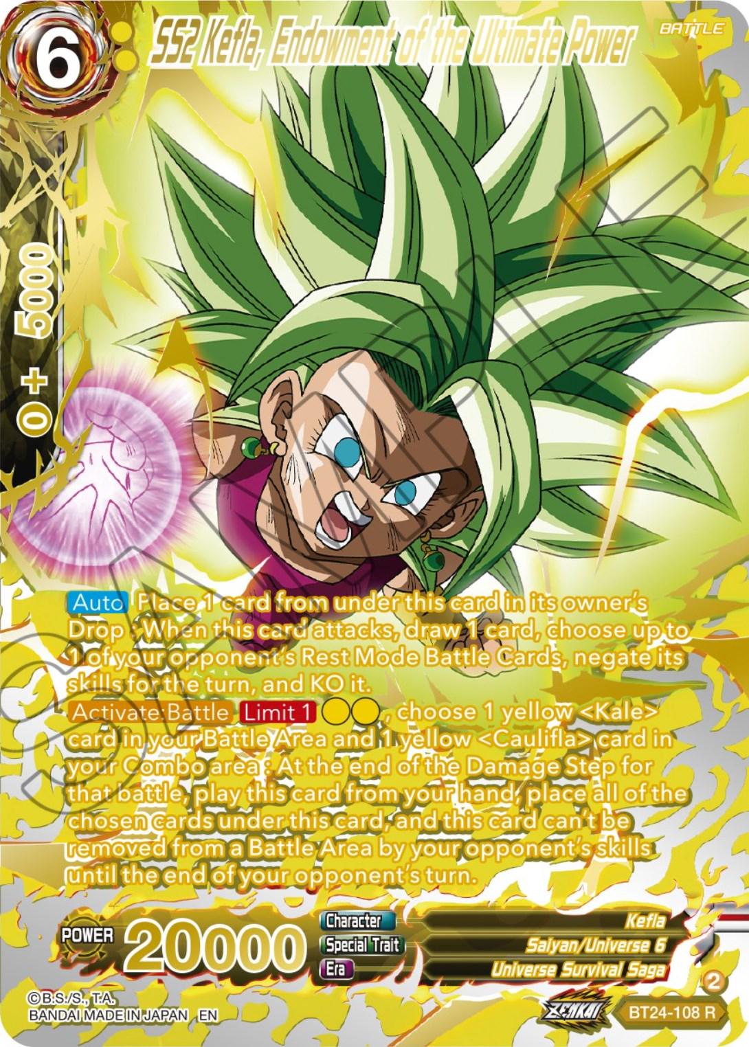 SS2 Kefla, Endowment of the Ultimate Power [Gold Foil] BT24-108 Prices ...