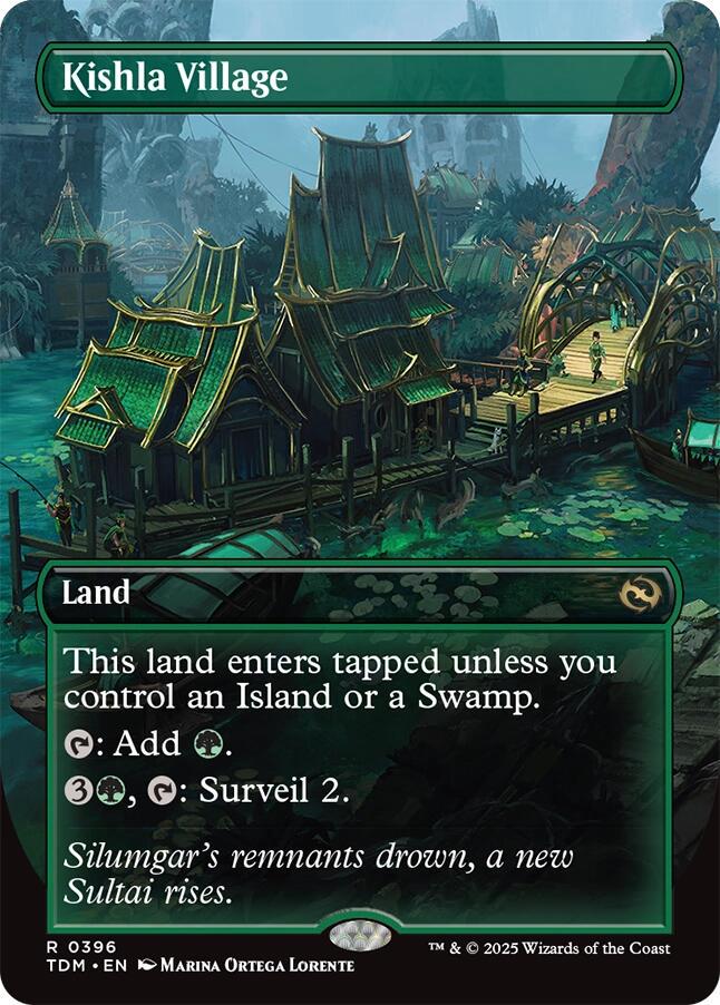 Kishla Village [Borderless] #396 Prices | Magic Tarkir: Dragonstorm ...