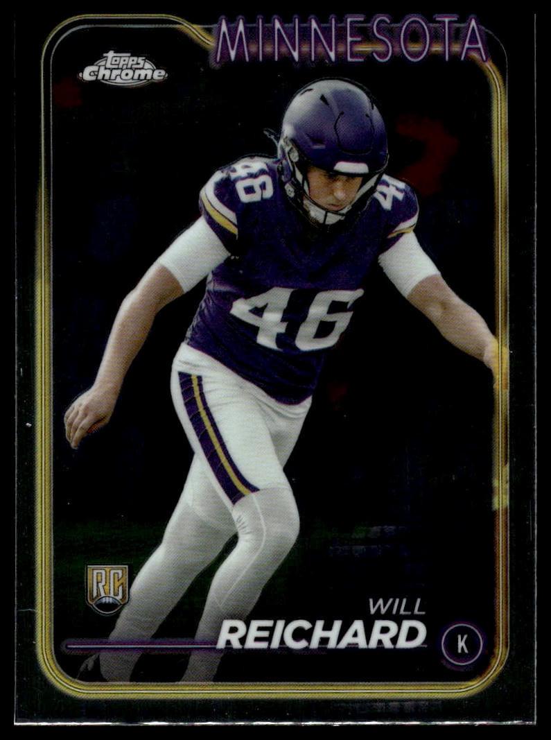 Will Reichard #277 Prices [Rookie] | 2024 Topps Chrome | Football Cards