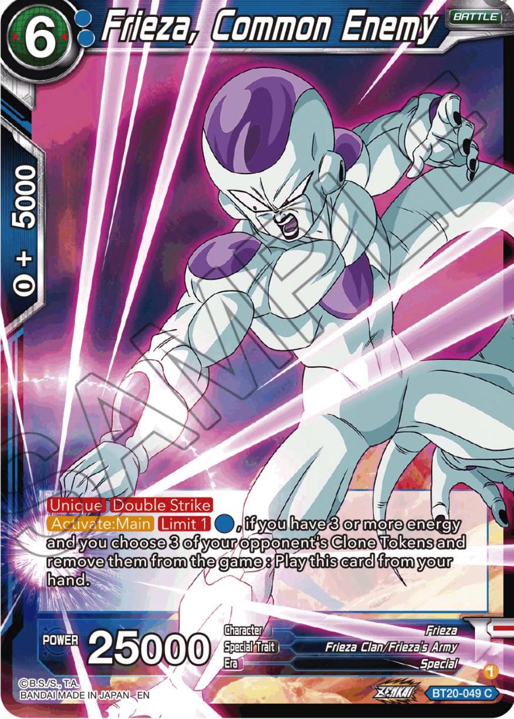 Frieza, Common Enemy BT20-049 Prices | Dragon Ball Super Power Absorbed ...