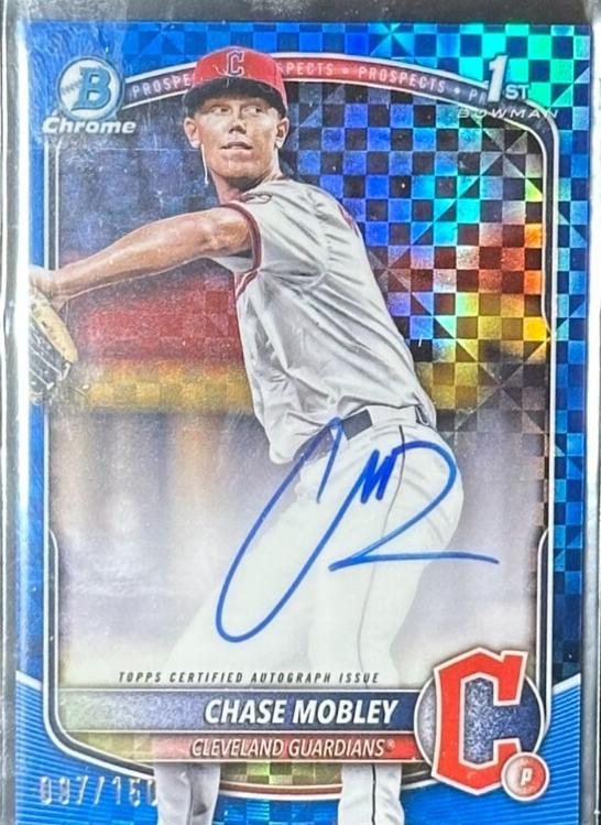 Chase Mobley [Blue X-Fractor] #CPA-CMY Prices | 2025 Bowman Chrome ...