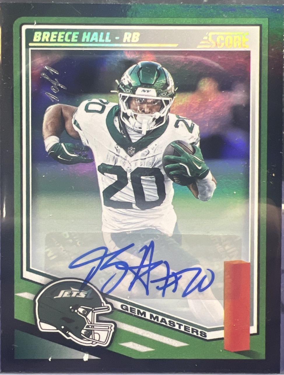 Breece Hall [Gem Master Signature Red Zone] #282 Prices | 2025 Panini ...