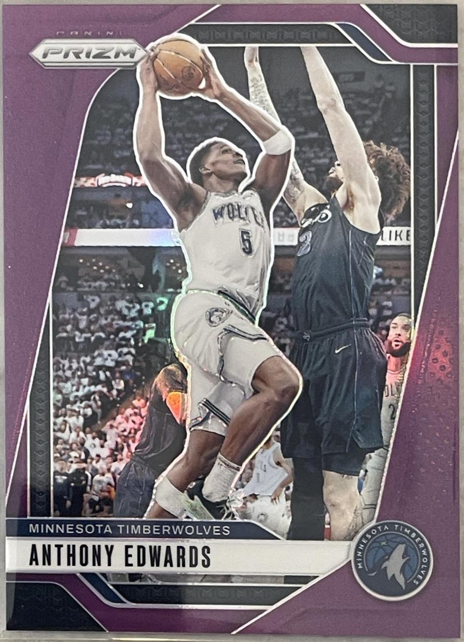 Anthony Edwards [Purple] #100 Prices | 2024 Panini Prizm | Basketball Cards