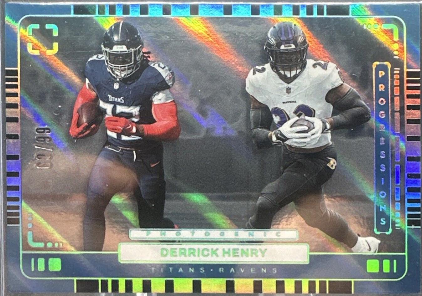 Derrick Henry [Blue] #7 Prices | 2024 Panini Photogenic Progressions ...