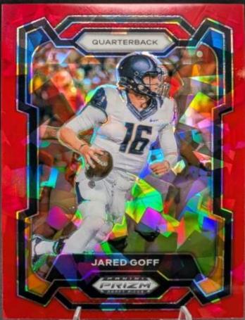 Jared Goff [Red Ice] #71 Prices | 2024 Panini Prizm Draft Picks ...