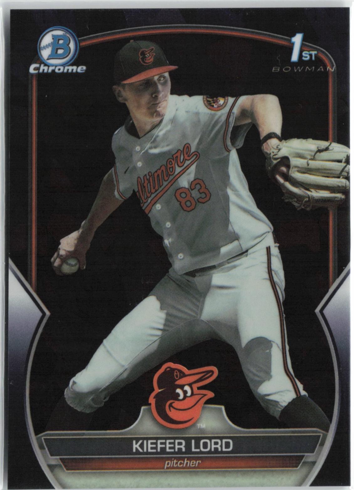 Kiefer Lord [Black] #BDC-137 Prices | 2023 Bowman Draft Chrome Sapphire ...