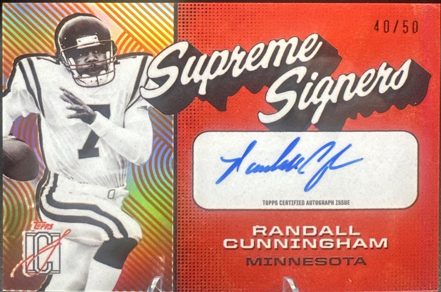 Randall Cunningham [Orange] #SS-RC Prices | 2024 Topps Signature Class ...