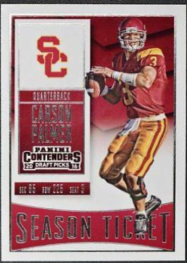 Carson Palmer #20 Prices | 2016 Panini Contenders Draft Picks ...