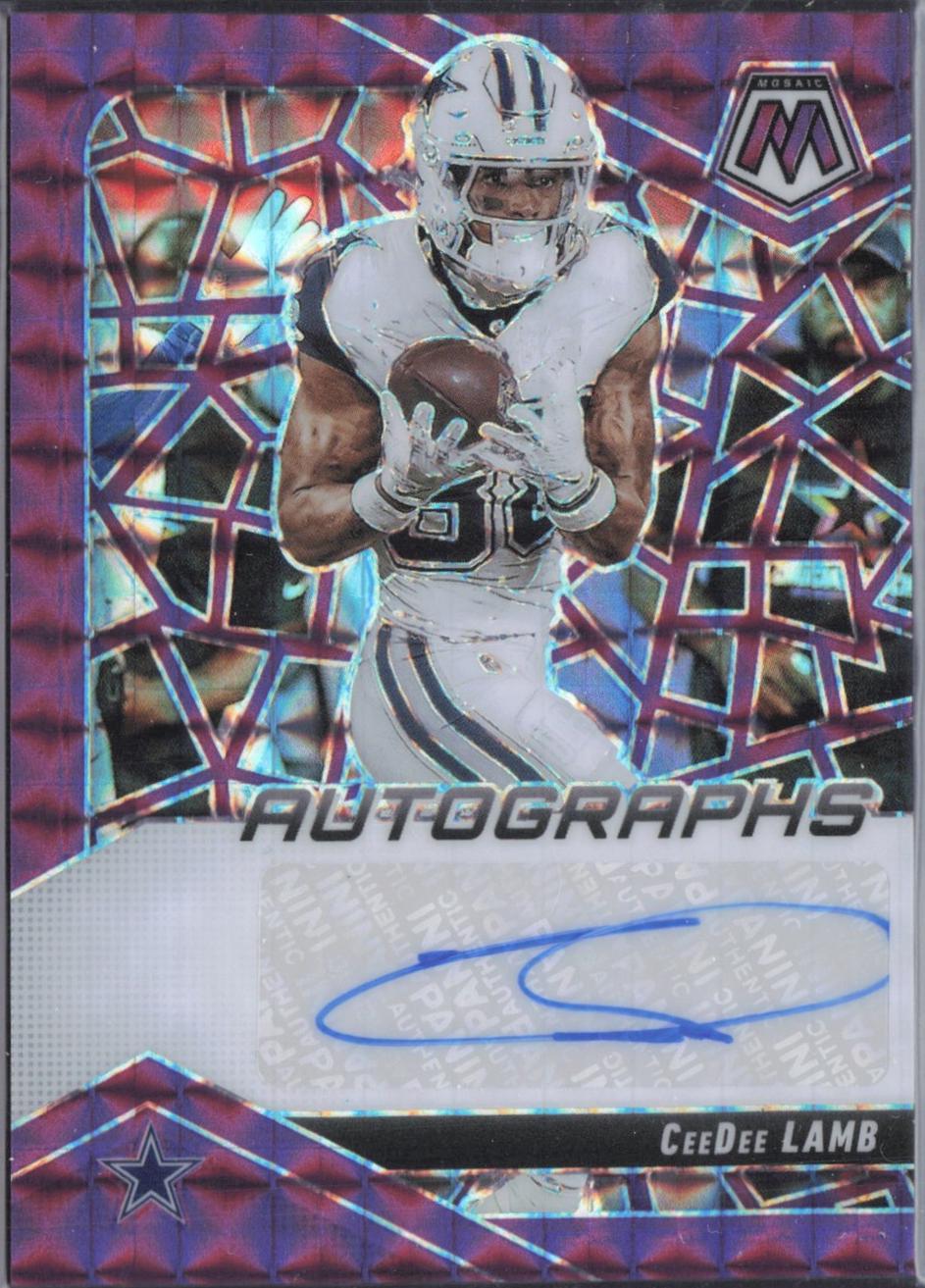 CeeDee Lamb [Purple] #39 Prices | 2025 Panini Mosaic Autograph ...
