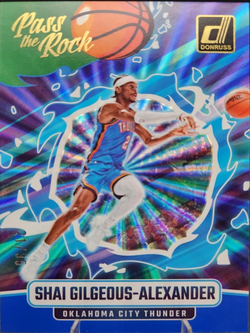 Shai Gilgeous-Alexander [Holo Blue Green Laser] #7 Prices | 2024 Panini ...