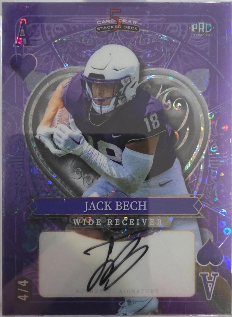 Jack Bech [Purple] #SDHH-3BA Prices | 2024 Wild Card 5 Card Draw ...