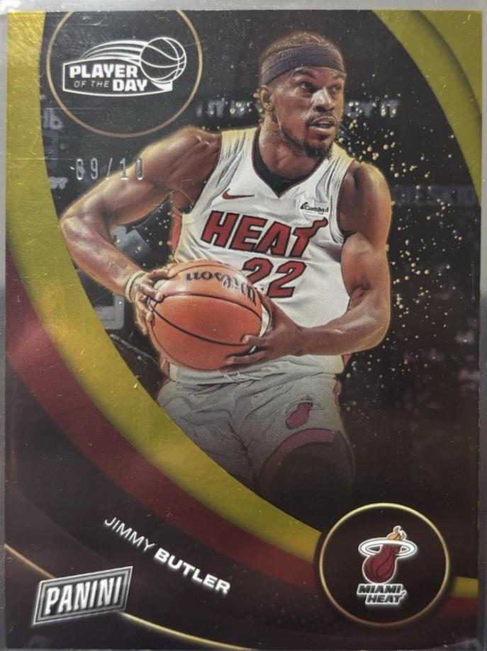 Jimmy Butler [Gold] #25 Prices | 2024 Panini Player of the Day ...
