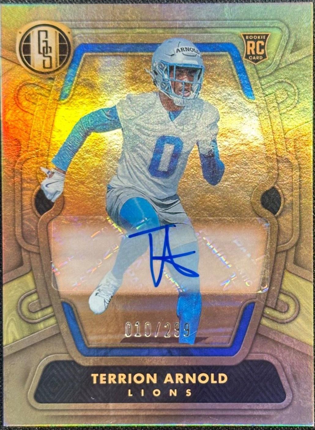 Terrion Arnold #121 Prices | 2024 Panini Gold Standard Autograph ...