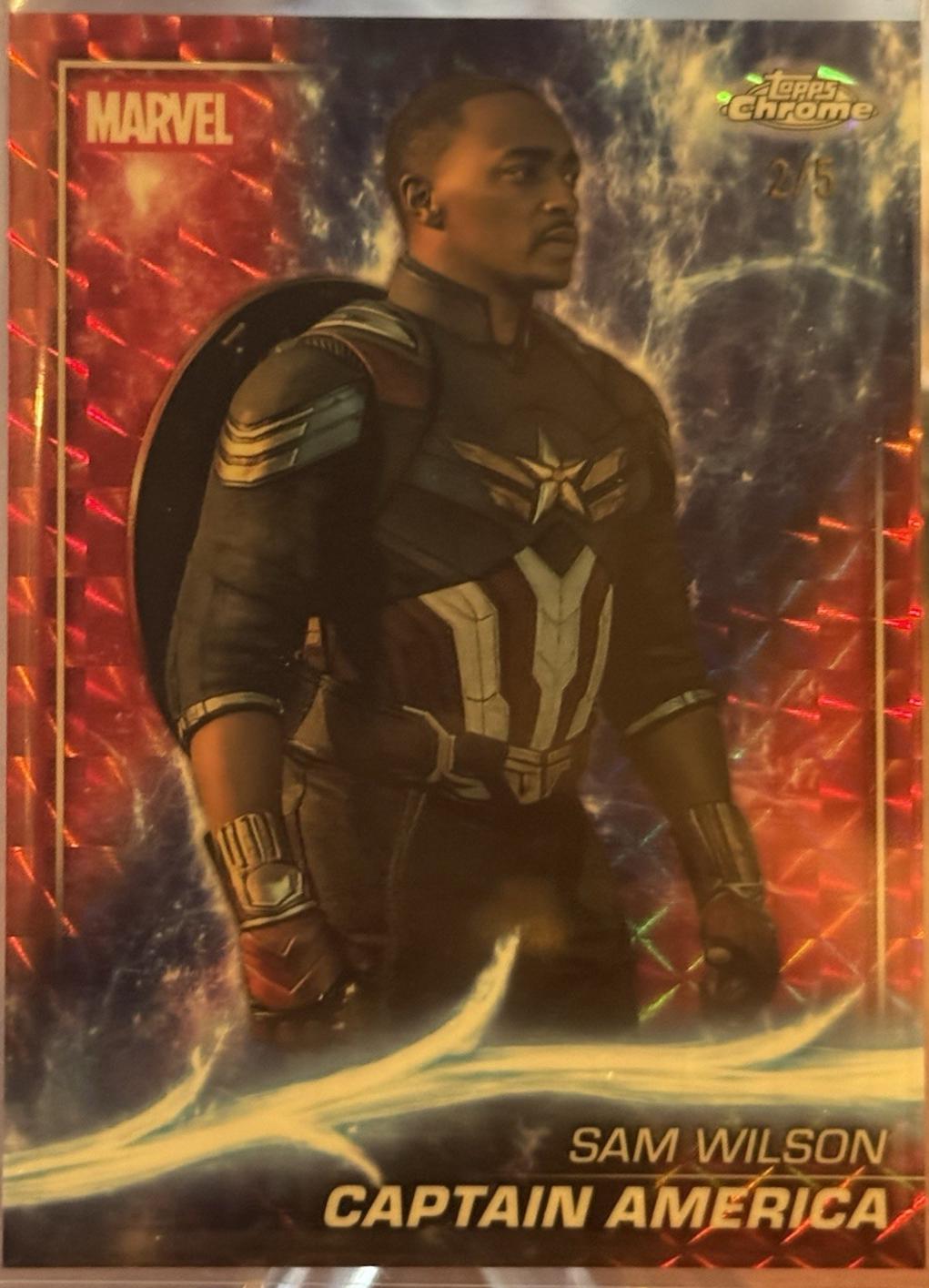 Captain America [Red Geometric Refractor] #167 Prices | Marvel 2025 ...