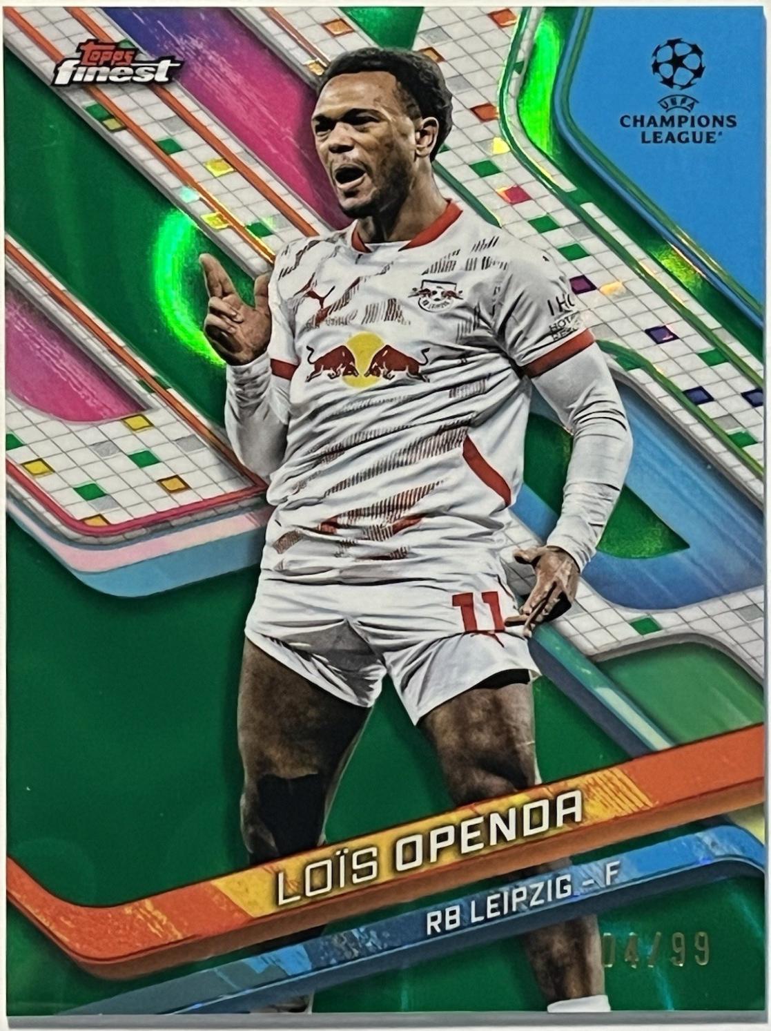 Lois Openda [Green Lava Refractor] #25 Prices | 2024 Topps Finest UEFA ...