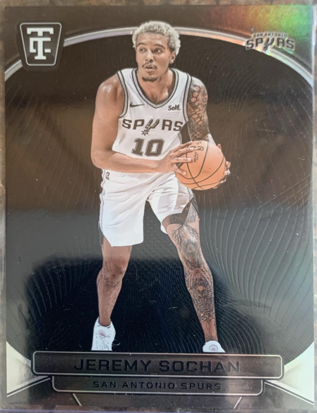 Jeremy Sochan [Black Platinum Mirror] #89 Prices | 2024 Panini Totally ...