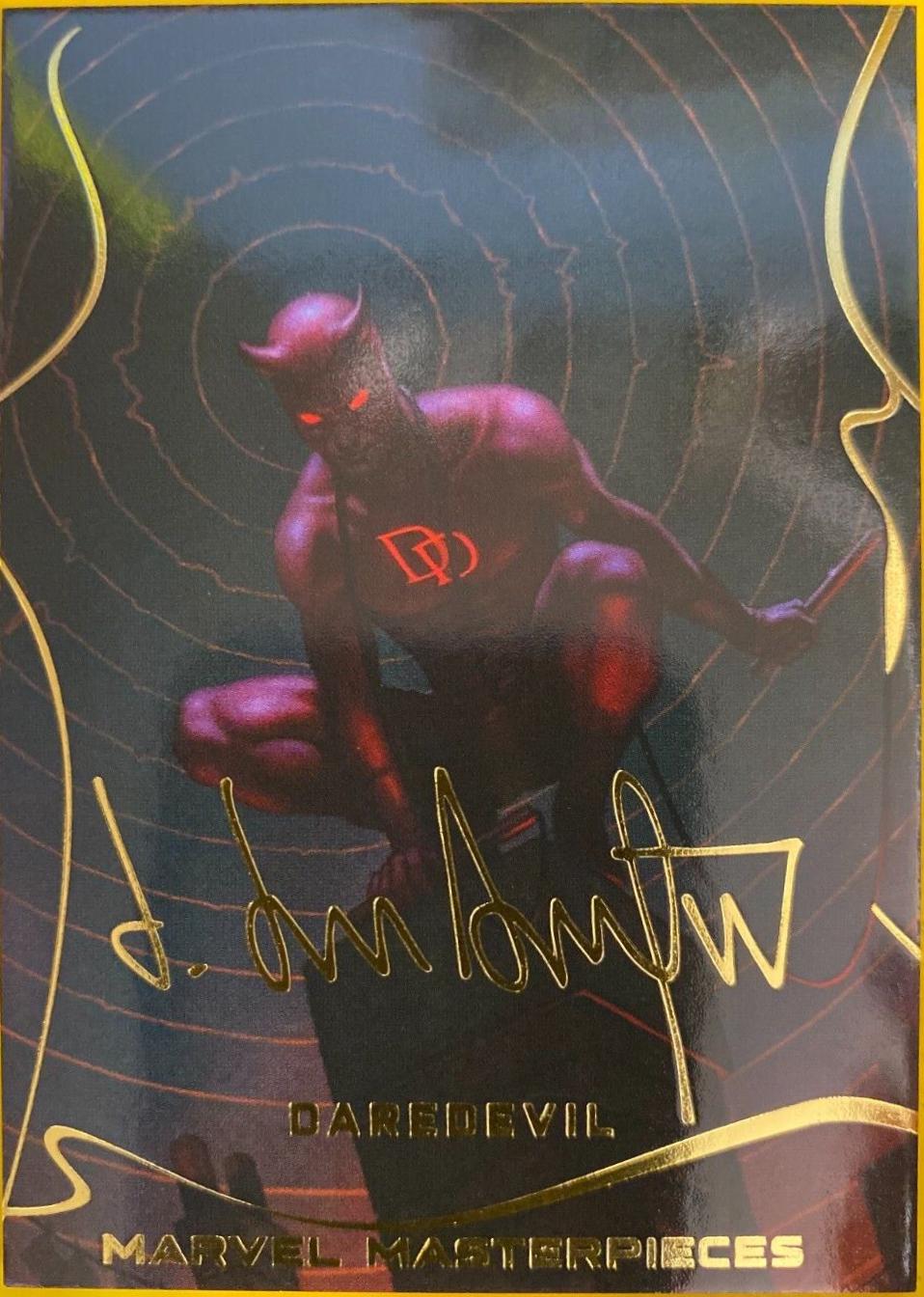 Daredevil [Gold Foil] #42 Prices | Marvel 2022 Masterpieces | Marvel Cards