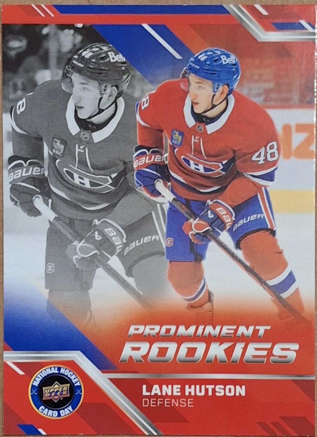 Lane Hutson [Prominent Rookies] #NHCD-8 Prices [Rookie] | 2025 Upper ...