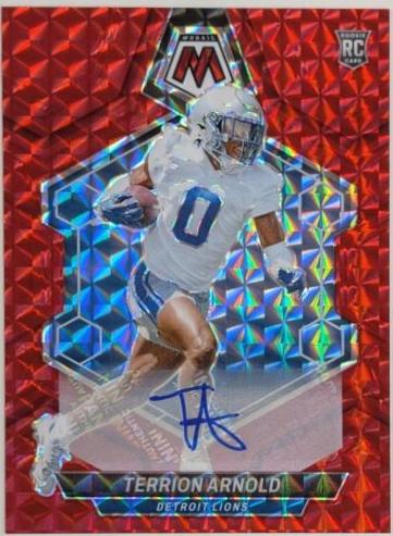Terrion Arnold [Autograph Red] #324 Prices | 2024 Panini Mosaic ...
