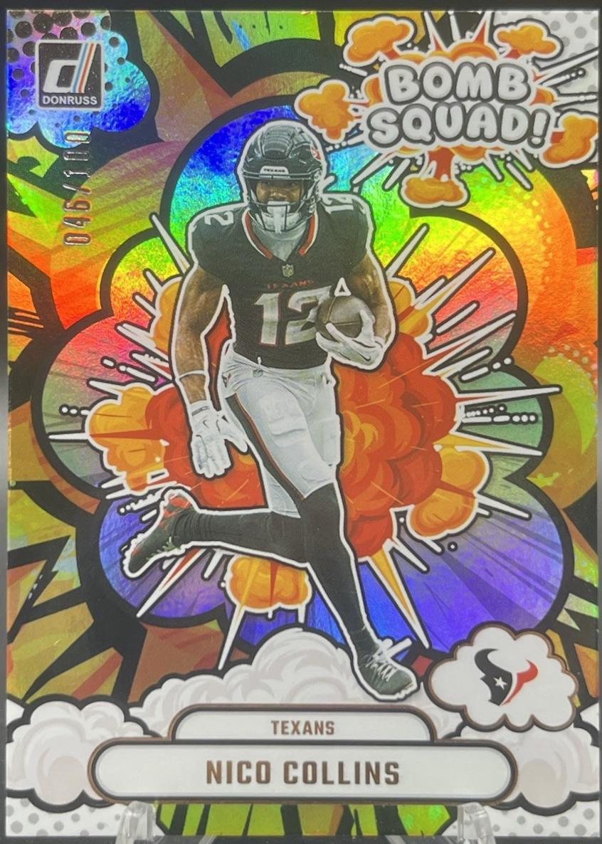 Nico Collins [Holo] #BS-NCS Prices | 2025 Panini Donruss Bomb Squad ...