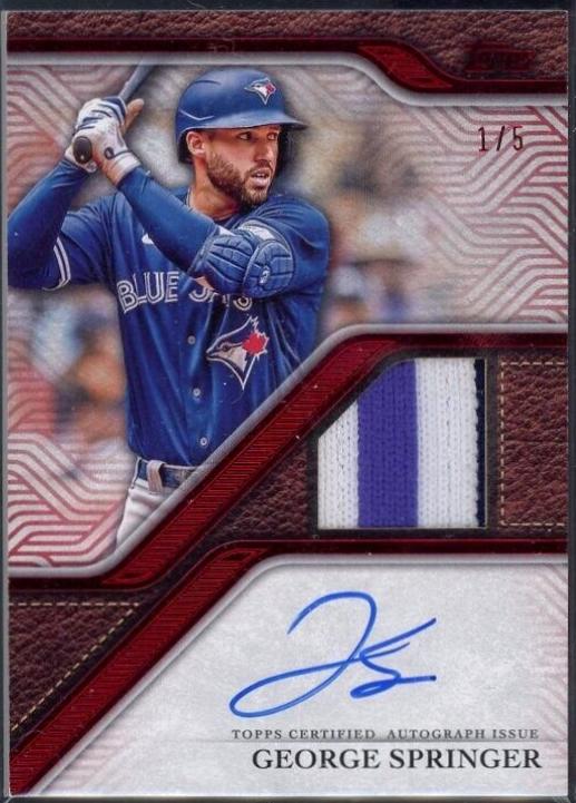 George Springer [Red] #TRAP-GS Prices | 2024 Topps Update Reverence ...