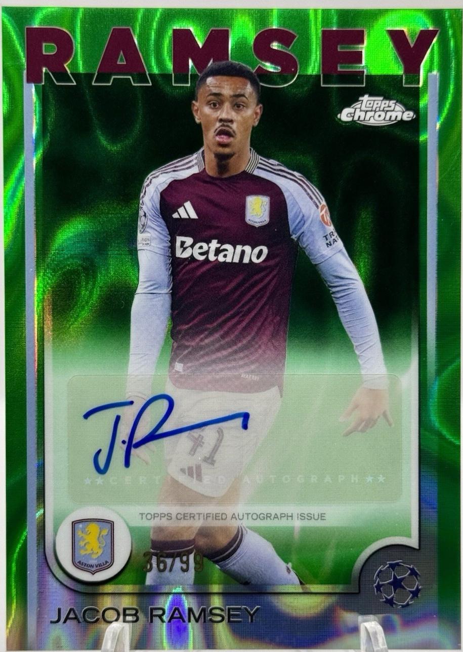 Jacob Ramsey [Green Refractor] #CA-JR Prices | 2024 Topps Chrome UEFA ...
