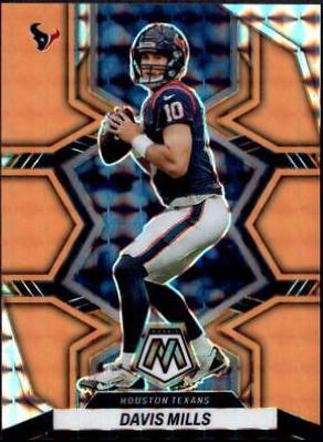 Davis Mills [Orange Fluorescent] #76 Prices | 2022 Panini Mosaic ...