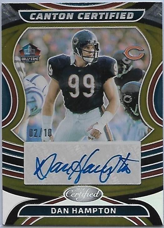 Dan Hampton [Gold Etch] #20 Prices | 2024 Panini Certified Canton ...