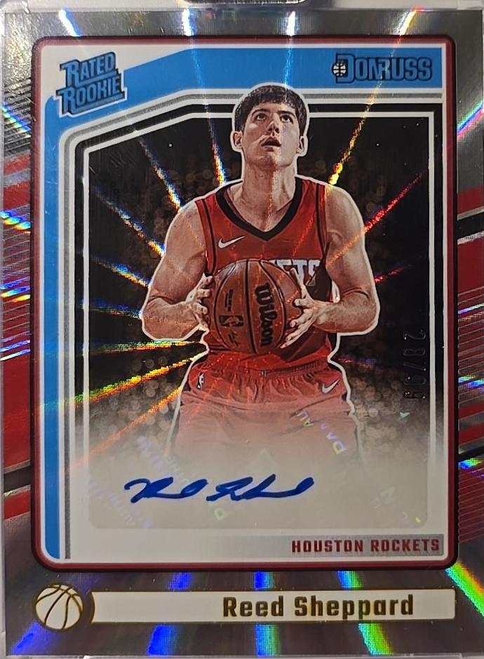 Reed Sheppard [Holo Red Laser Rated Rookie Signature] #251 Prices ...