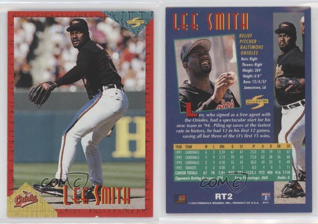 Lee Smith #RT2 Prices | 1994 Score Rookie Traded | Baseball Cards