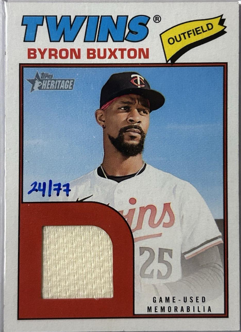 Byron Buxton [Red] #ROR-BBU Prices | 2026 Topps Heritage Real One Relic ...