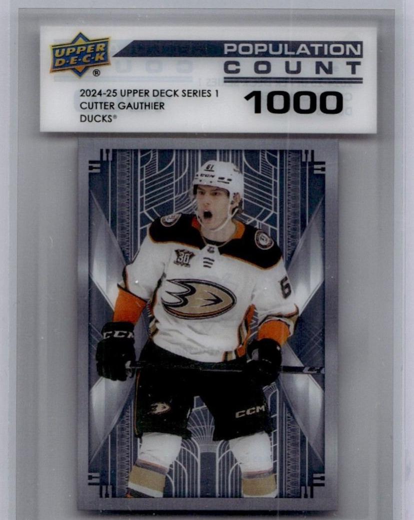 Cutter Gauthier #PC-15 Prices | 2024 Upper Deck Population Count ...