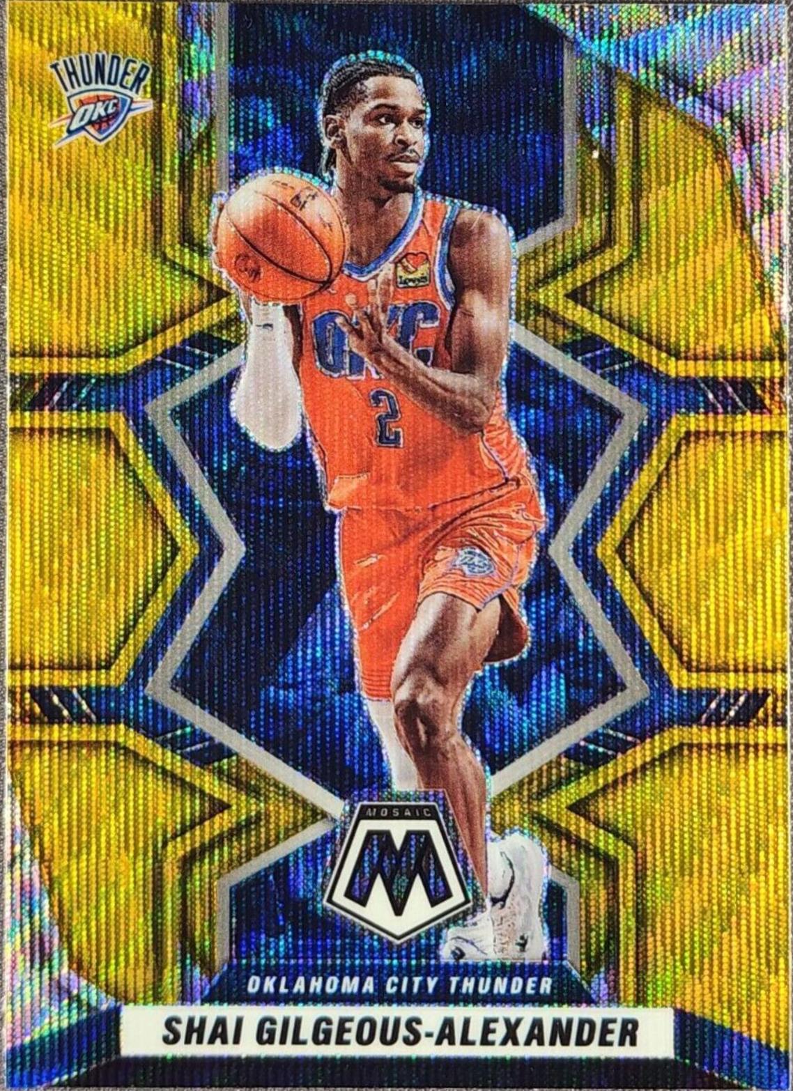 Shai Gilgeous Alexander [Gold Wave] #41 Prices | 2021 Panini Mosaic ...
