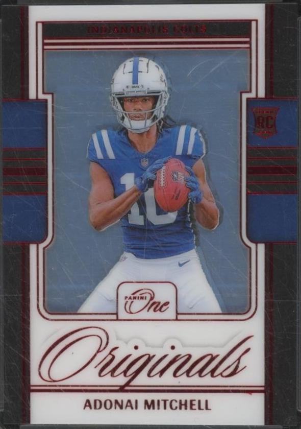 Adonai Mitchell [Red] #11 Prices | 2024 Panini One Originals | Football ...