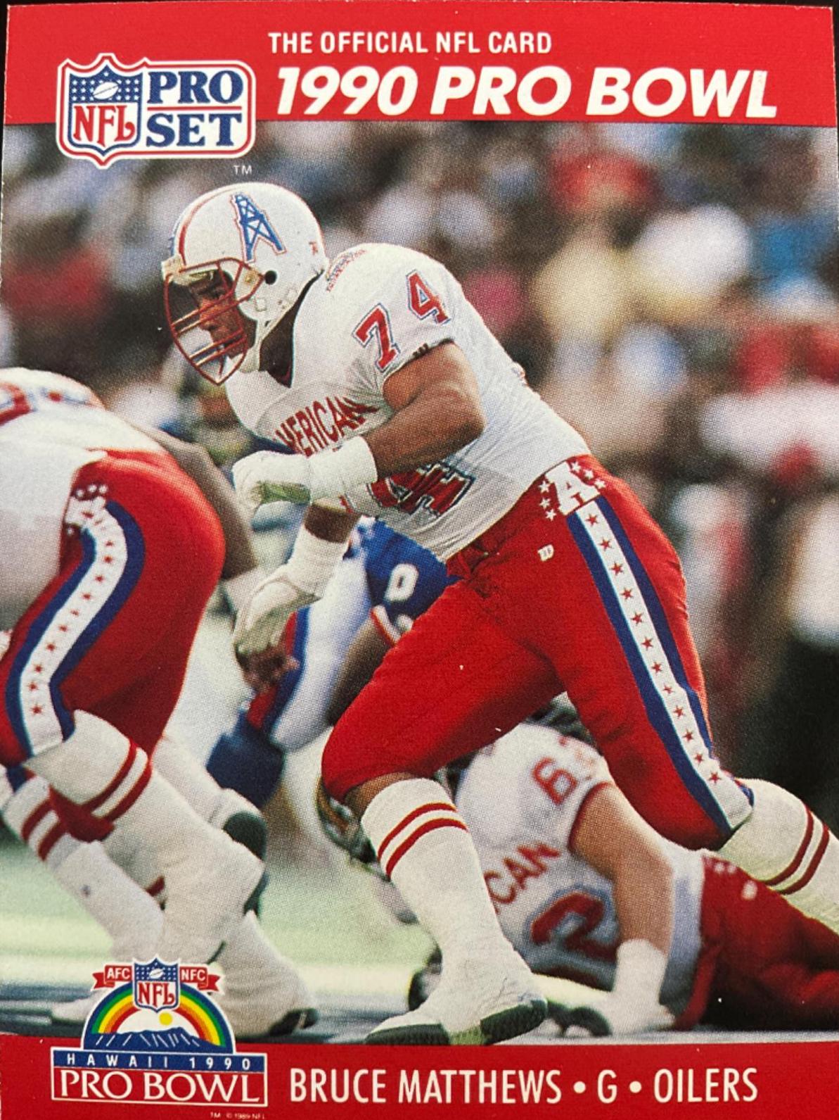 Bruce Matthews #352 Prices | 1990 Pro Set | Football Cards