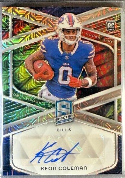 Keon Coleman [Splatter Neon] #RA-KCN Prices | 2024 Panini Spectra ...