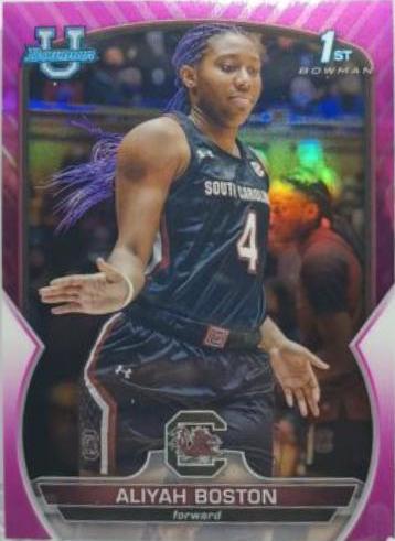 Aliyah Boston [Pink] #5 Prices | 2022 Bowman Chrome University ...
