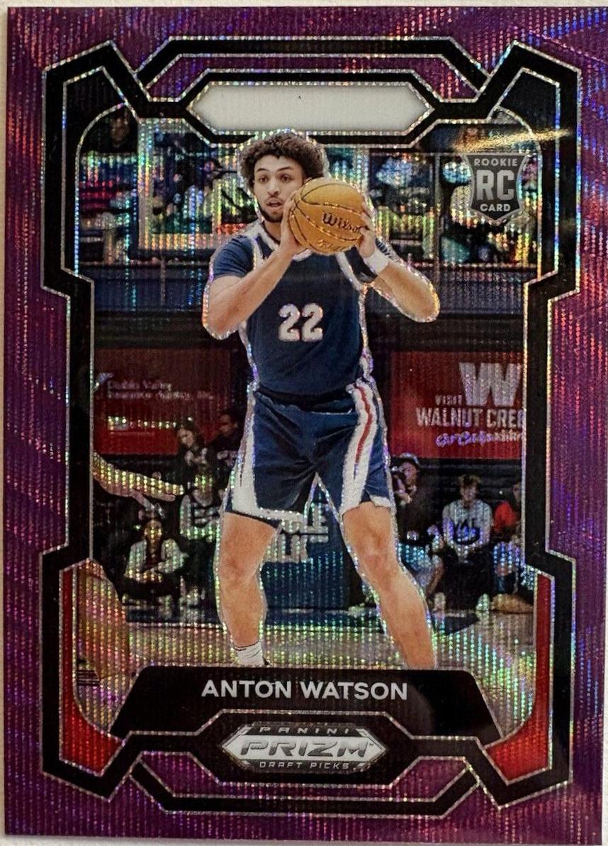 Anton Watson [Purple Wave] #76 Prices | 2024 Prizm Draft Picks ...