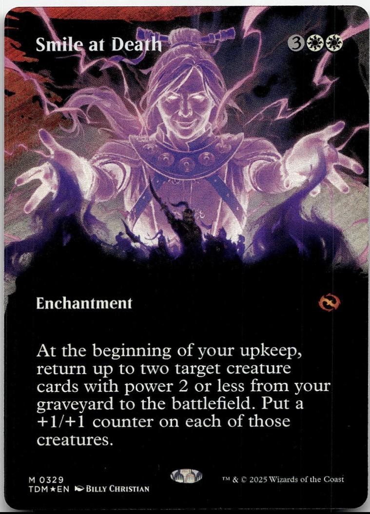 Smile at Death [Borderless Foil] #329 Prices | Magic Tarkir ...