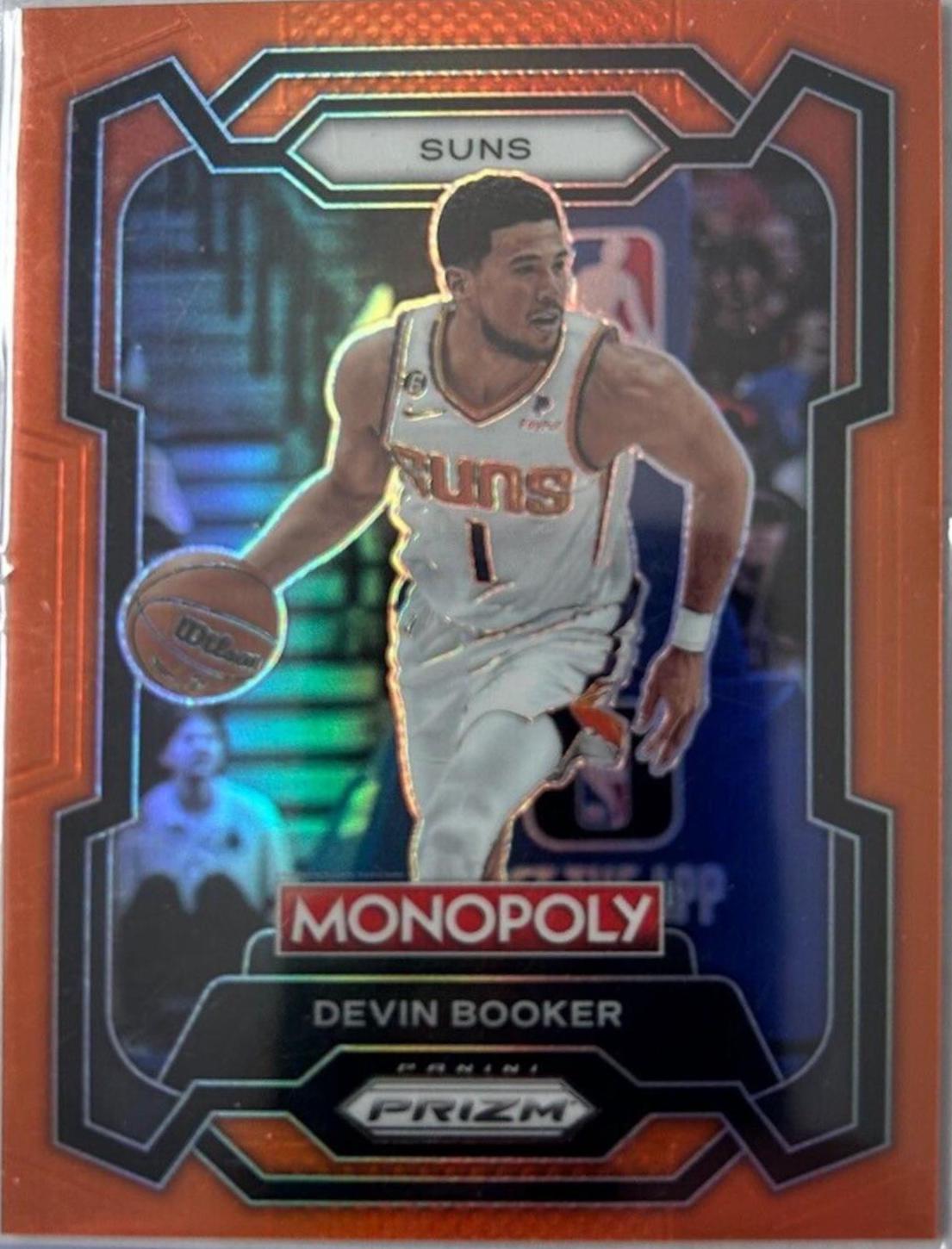 Devin Booker [Orange] #72 Prices | 2023 Panini Prizm Monopoly ...