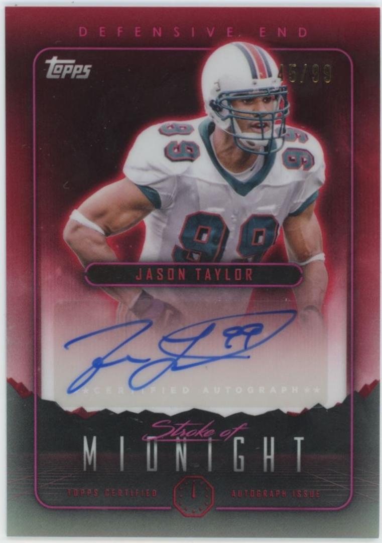 Jason Taylor [Twilight] #SMA-JTA Prices | 2024 Topps Midnight Stroke of ...