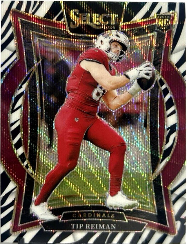 Tip Reiman [Zebra Prizm] #50 Prices | 2024 Panini Select | Football Cards